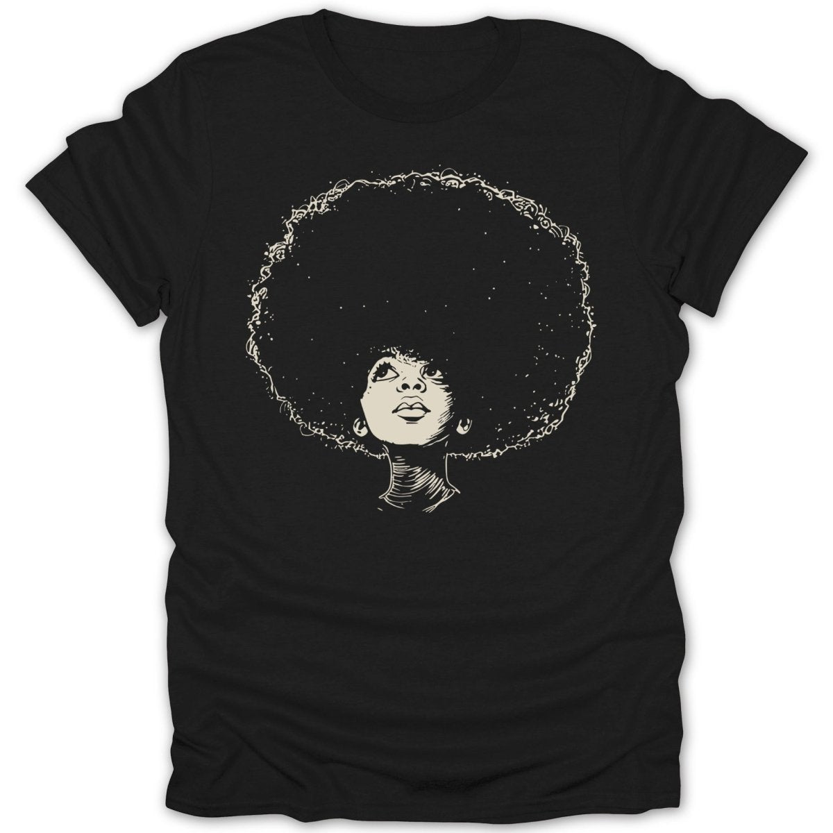 Artistic Afro Girl Portrait W Tee - Zion Threadz